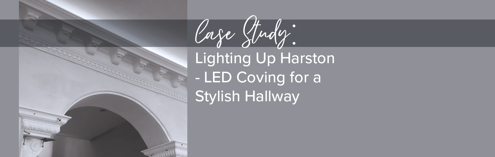 Lighting Up Harston - LED Coving for a Stylish Hallway | Plaster ...
