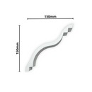 Ogee Plaster Coving 150mm LPC001 | Plaster Ceiling Roses