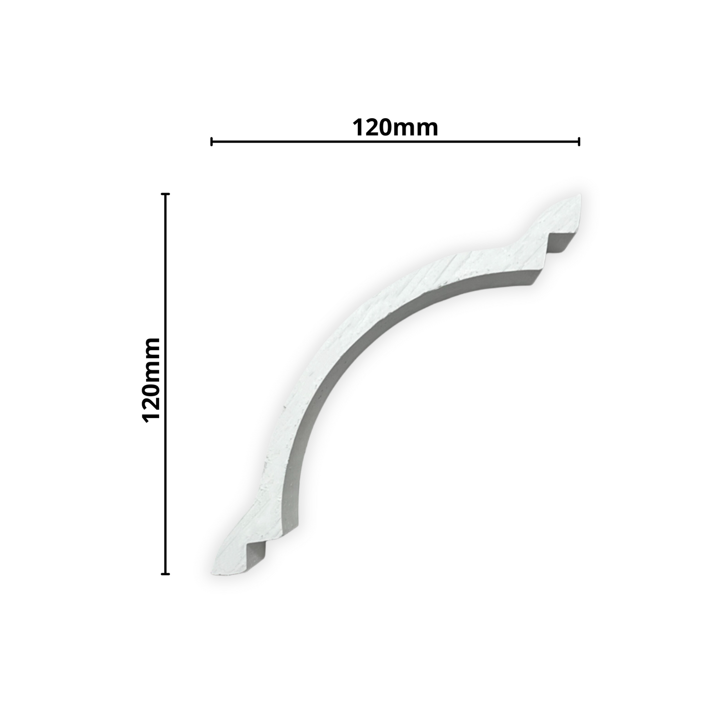 Plain Plaster Coving Drop 120mm LPC012 | Plaster Ceiling Roses