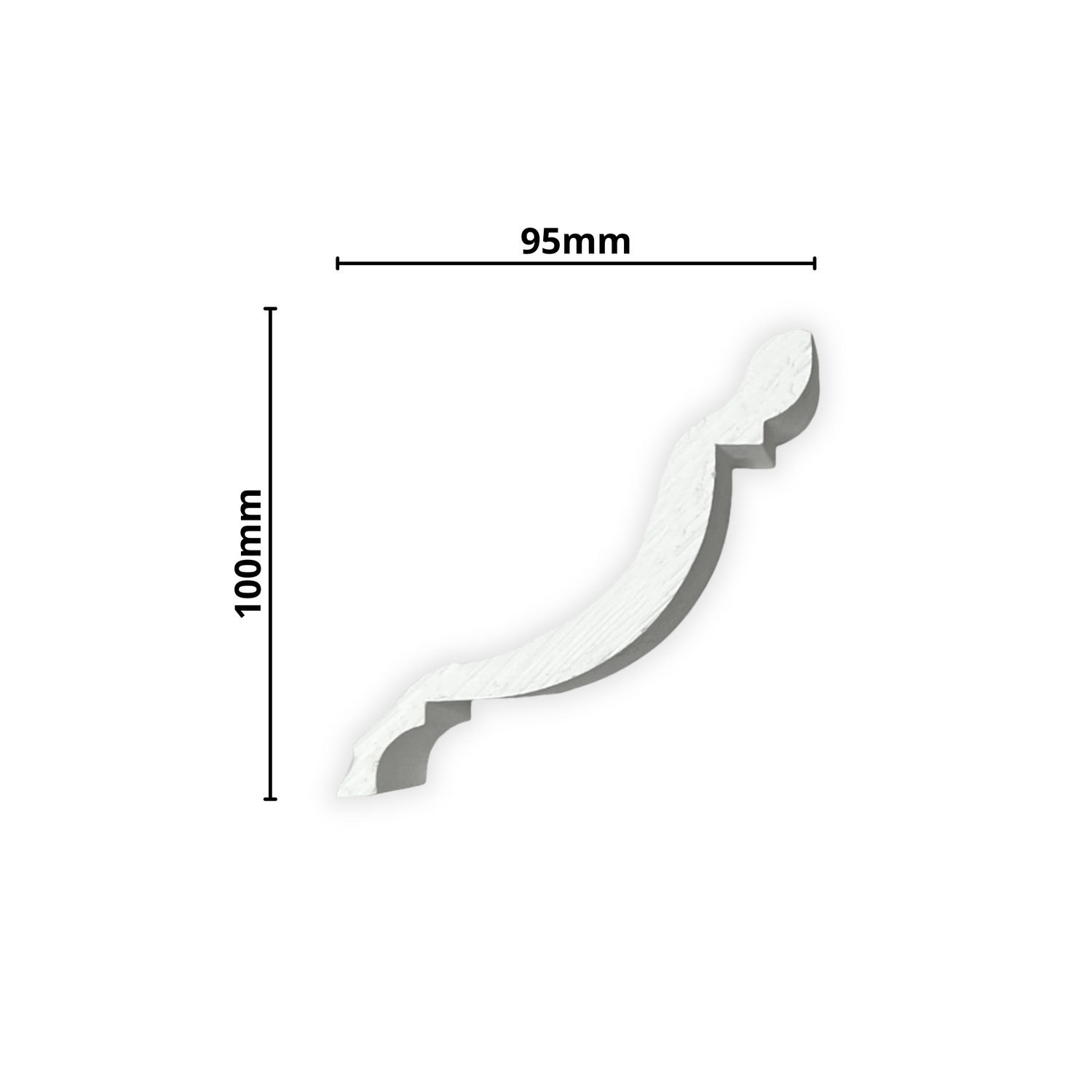 Convex Plaster Coving 100mm Drop MPC056 | Plaster Ceiling Roses