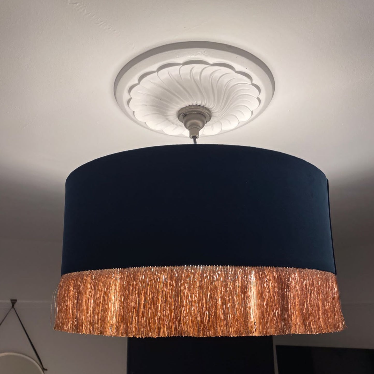 Small Poppy Roundel Ceiling Rose 300mm SPR004 | Plaster Ceiling Roses