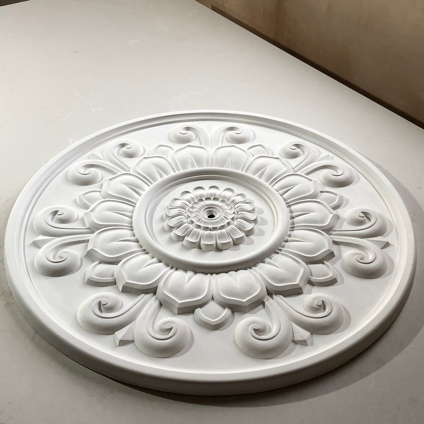 Large Floral Ceiling Rose 830mm LPR073 | Plaster Ceiling Roses