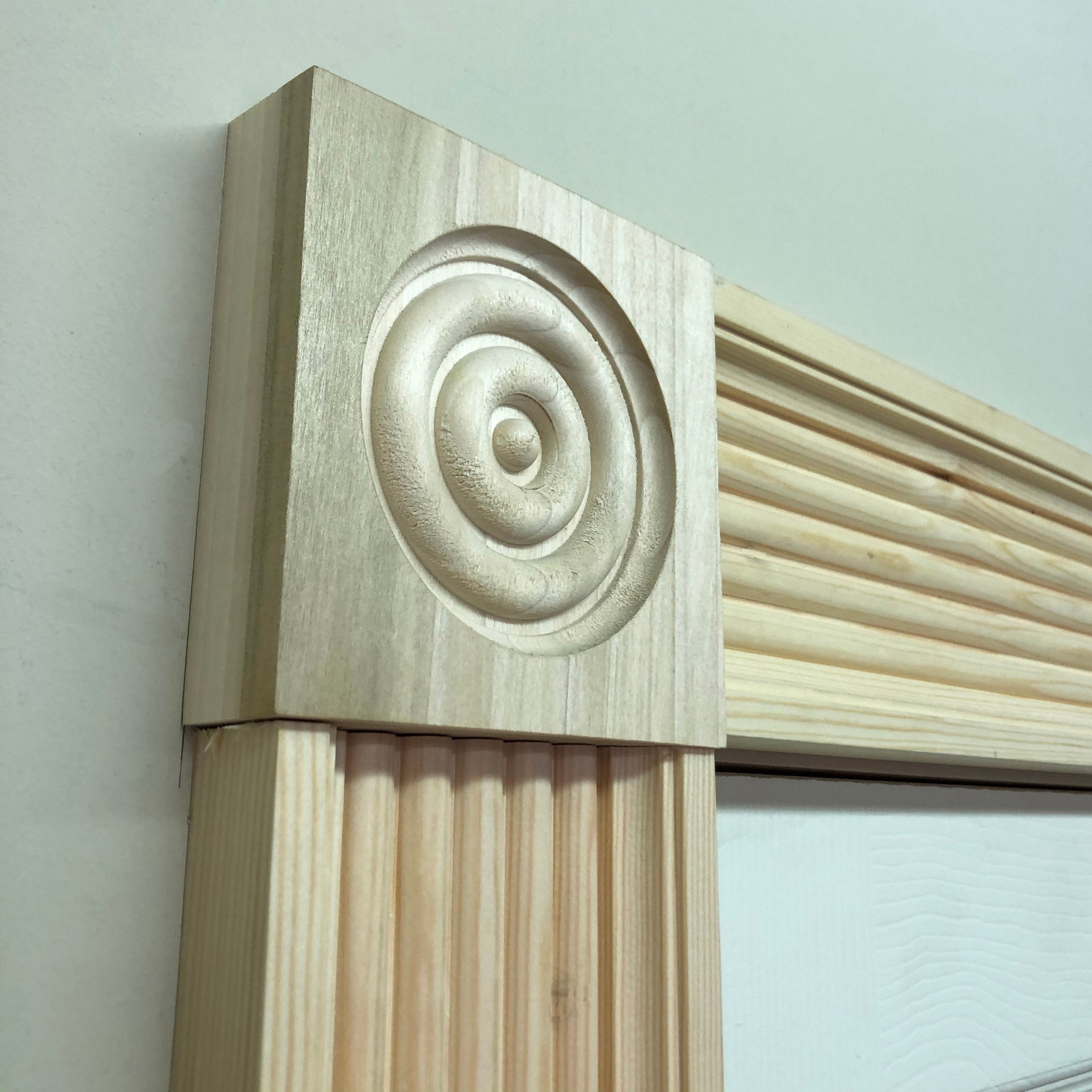 Timber Corner Block 71mm x 71mm x 20mm | Plaster Ceiling Roses
