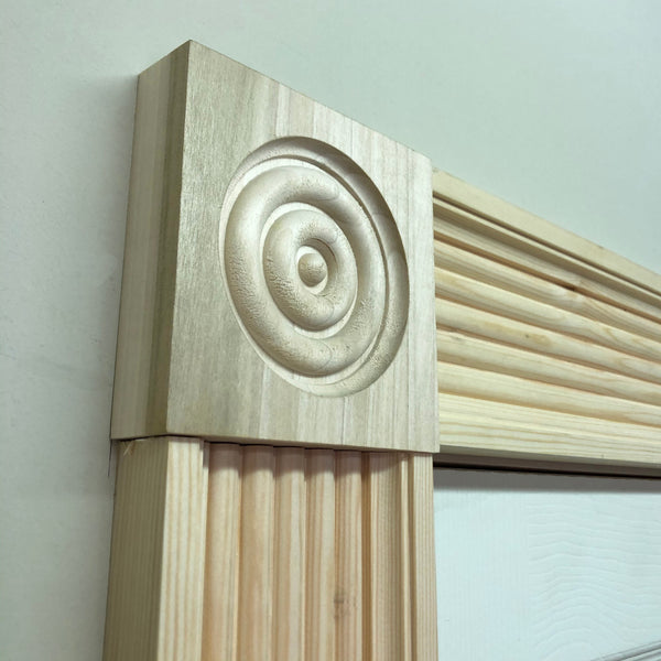 Timber Corner Block 71mm x 71mm x 20mm | Plaster Ceiling Roses