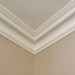 Swan Neck Plaster Coving 125mm Drop | Plaster Ceiling Roses