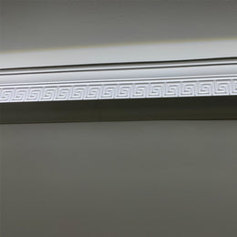 Plaster Coving Greek Key 100mm Drop MPC004 | Plaster Ceiling Roses