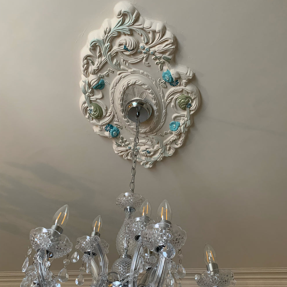 Oval Plaster Ceiling Rose 790mm x 510mm | Plaster Ceiling Roses